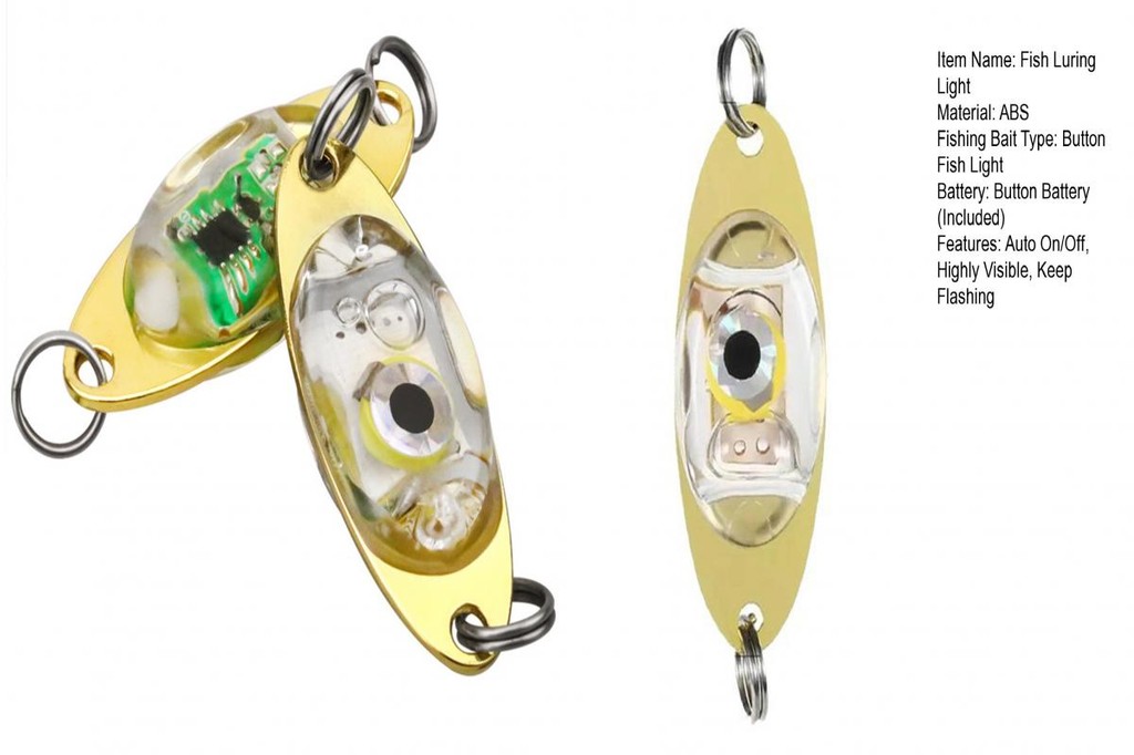 Fish Luring Light Diamond-shaped Fishing Highly Visible Led Lures for ...