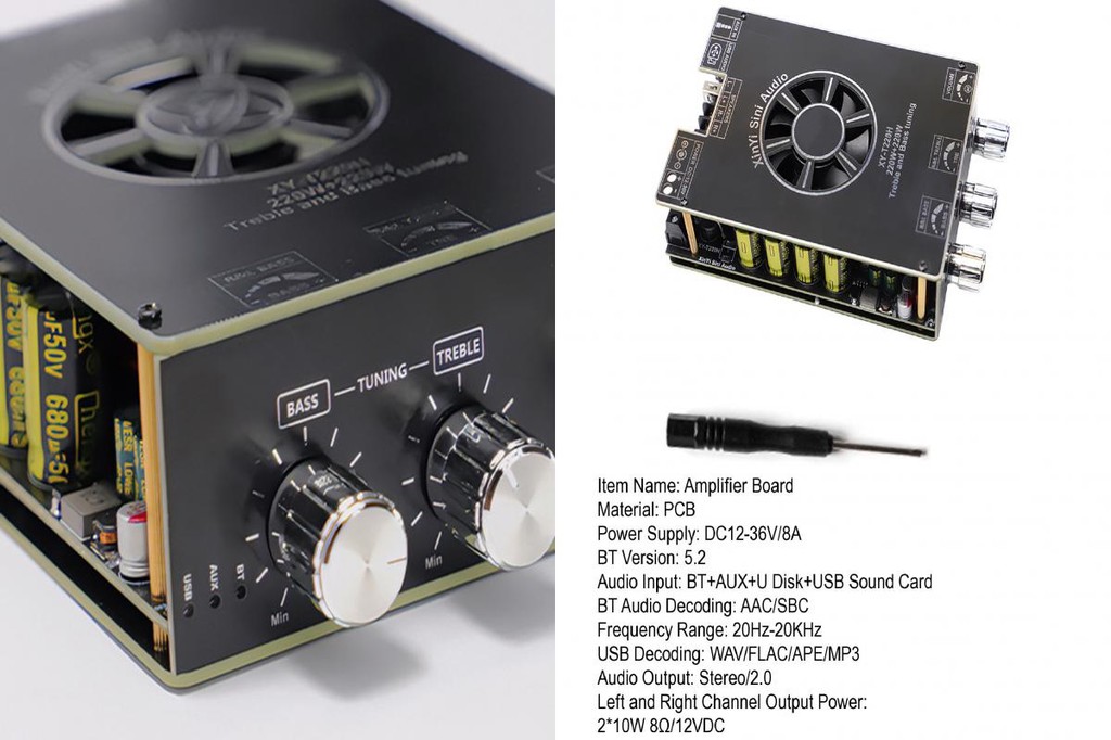 Audio Range Amplifier Module Ultra-low Distortion High Power Dual ...