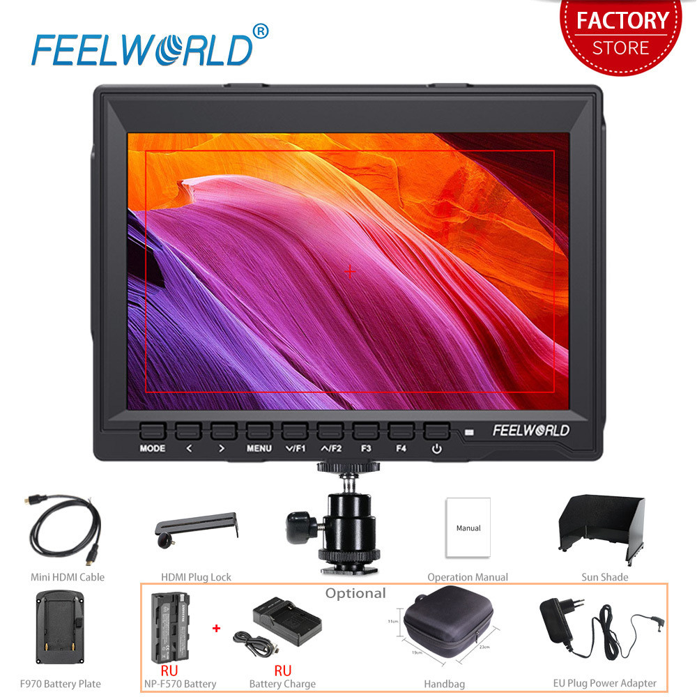 FEELWORLD FW759 Monitor De Campo De La Cámara DSLR De 7 Pulgadas 4K ...