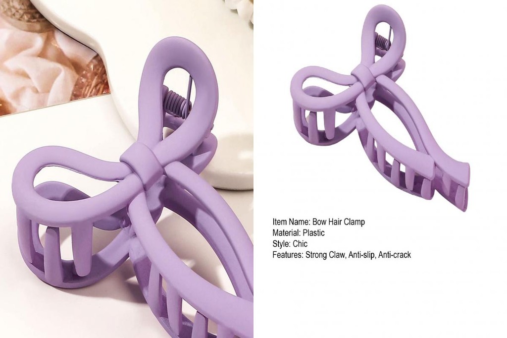 Metal Spring Hair Clip Large Claw with Strong Grip for Neat Perfect for ...