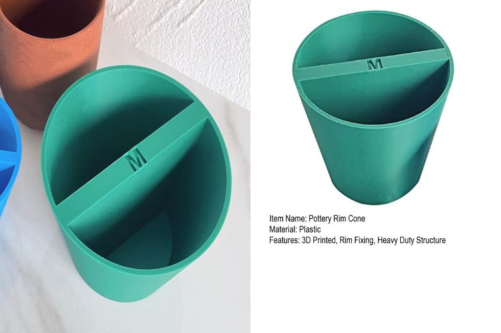 Clay Trimming Tool Rim Cone Pottery 3d Printed Ceramic Shaper Set ...
