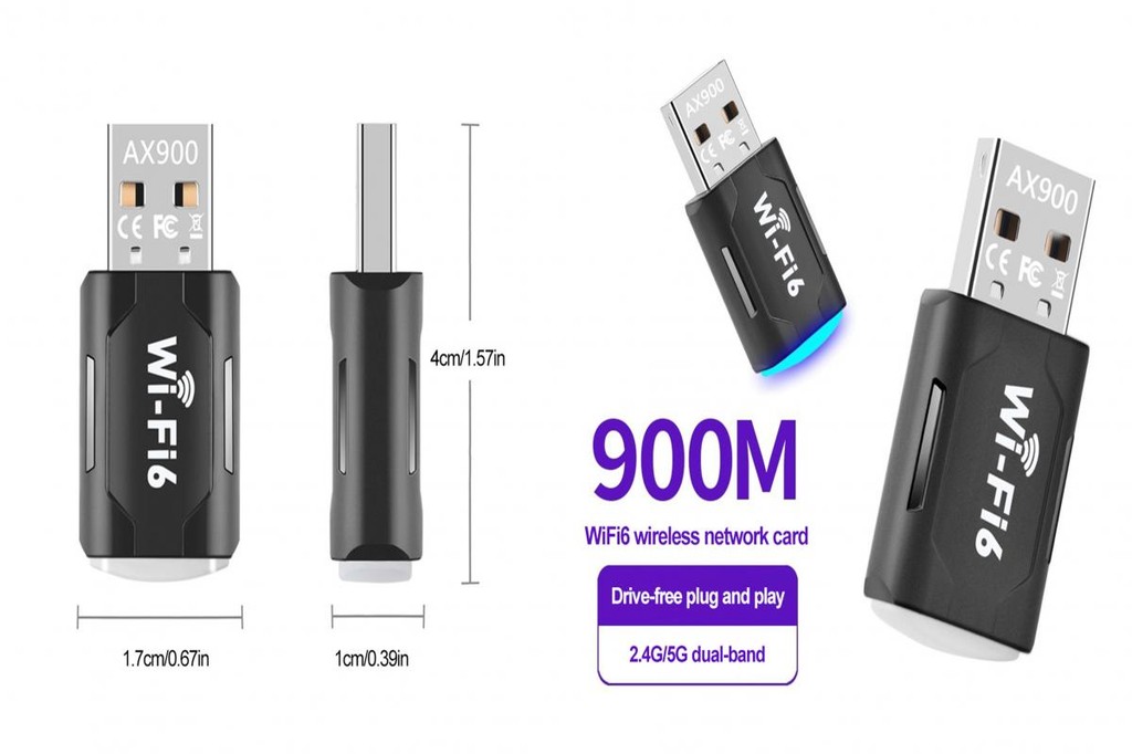 Usb Network Card Quick Installation High-speed Wi-fi 6 Dual-band ...