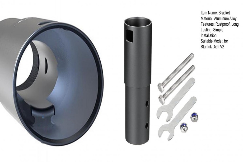 Pipe Mount Adapter Quick Installation Satellite Antenna Bracket ...