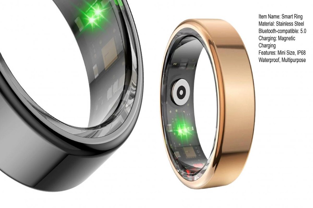 Health Tracking Smart Ring Fitness Tracker Ip68 Waterproof Sleep ...