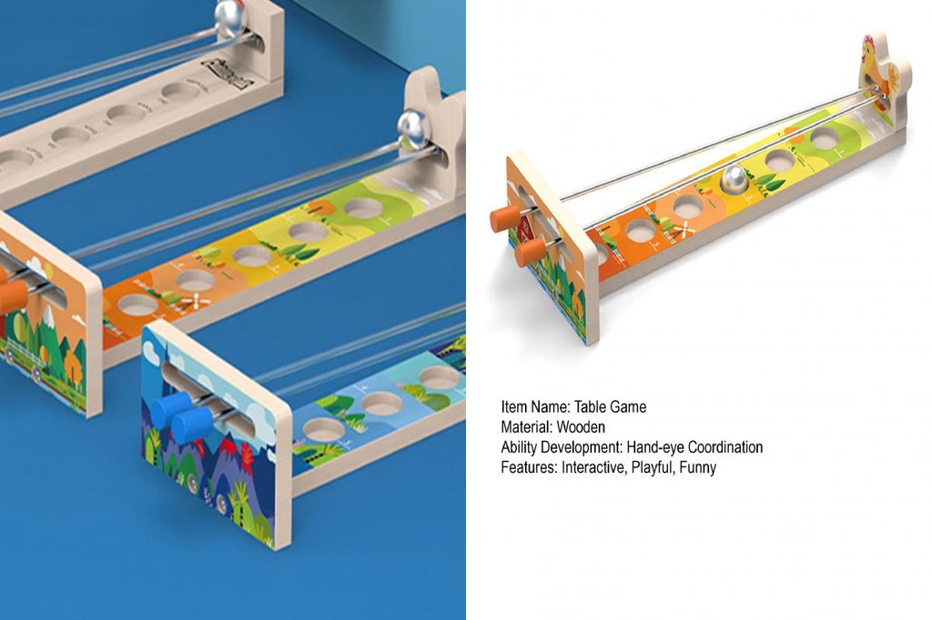 Durable Wood Base Game Balancing Wooden Tabletop for Kids and Adults ...