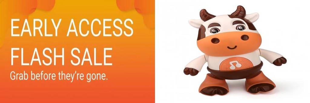 Musical Cow Toy Light-up Electric with Led Light and Music for Kids ...
