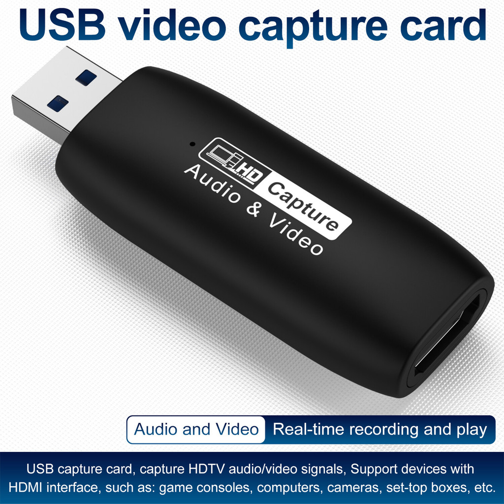 ZOERAX Tarjeta De Captura De Vídeo HD-MI Entrada 4K Salida 1080p USB 2. ...