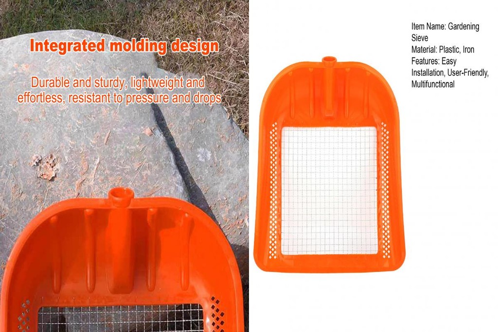 Soil Sifter Plastic Garden Sieve Metal Mesh for Easy Corn Kernel ...