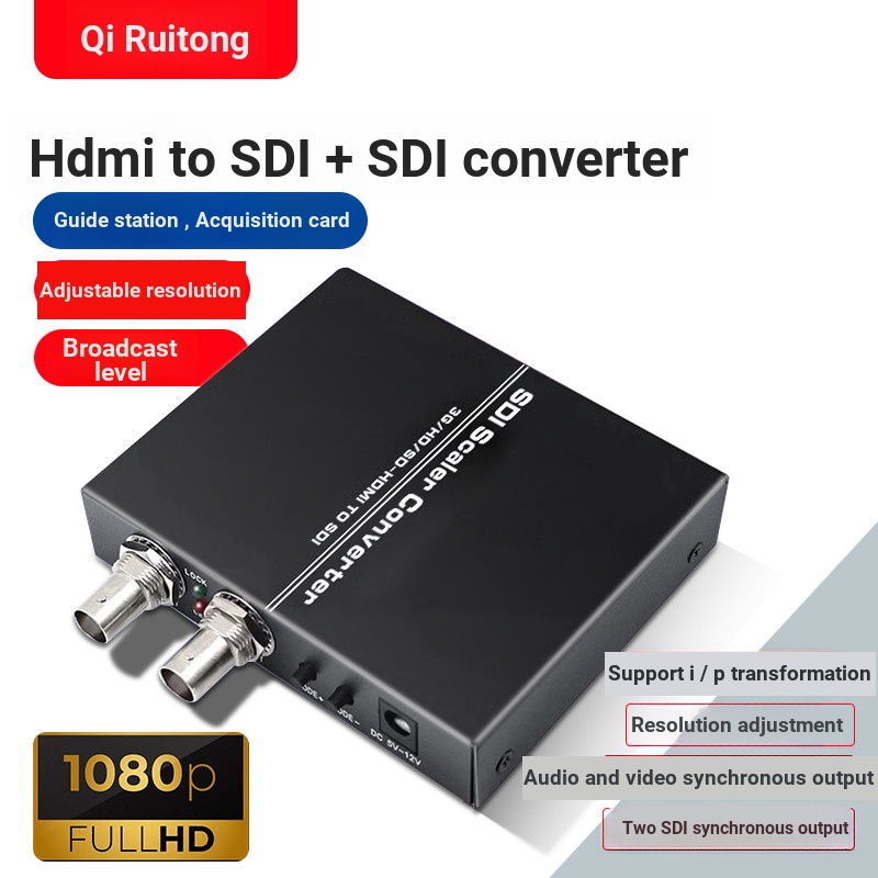 Qiruitong Hdmi A Sdi Soporte Sd / Hd / 3g-sdi Conversión De Frecuencia ...