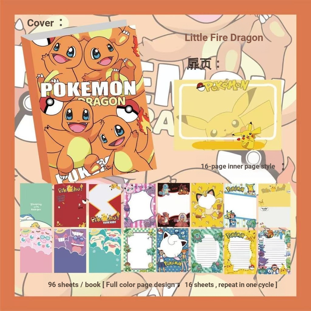 Cuaderno De Cáscara Dura De Alto Valor De La Serie De Pokémon A5 Estilo ...