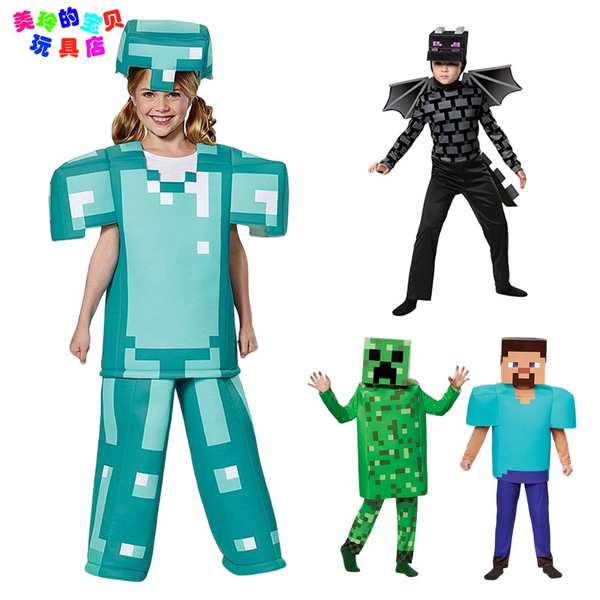 Disfraz De Minecraft Ropa De Mosaico De Diamantes Armadura De Vestir ...